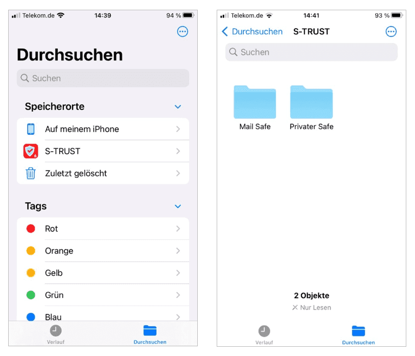 Dokumente verwalten mit S-Trust